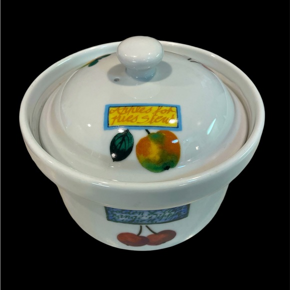 bia | Kitchen | Vintage Bia Ceramic Fruit Themed Casserole Dish With ...